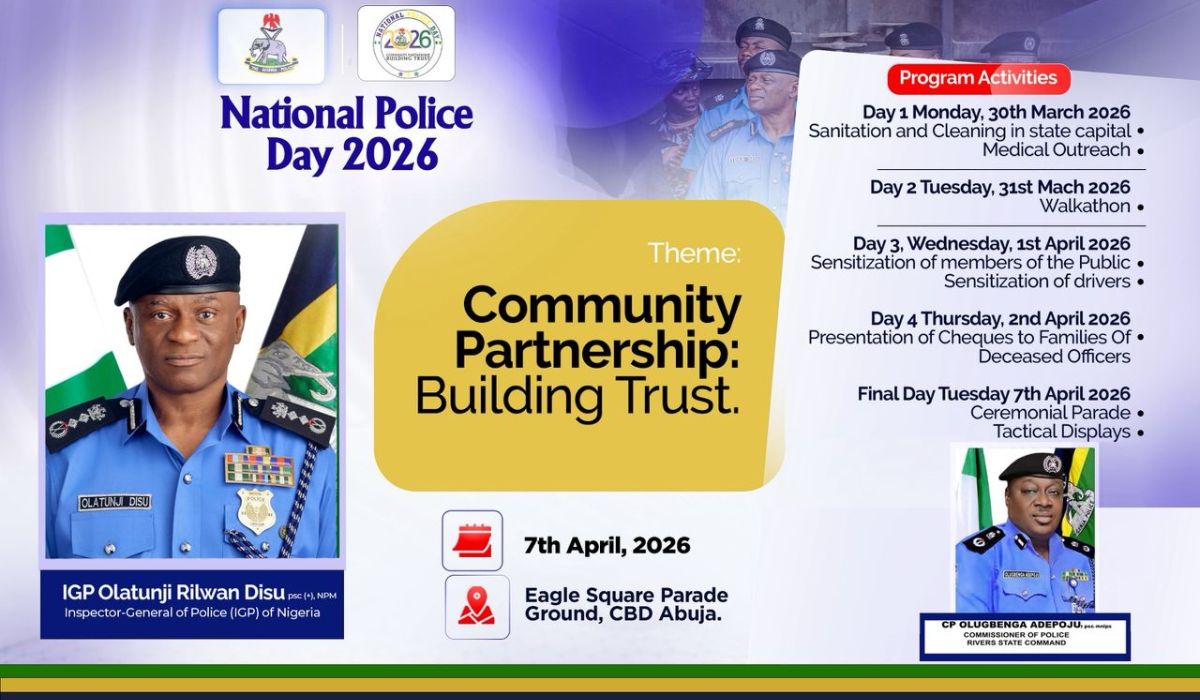 BIG WEEK AHEAD! RIVERS POLICE LAUNCH STATEWIDE ACTIVITIES FOR NATIONAL ...